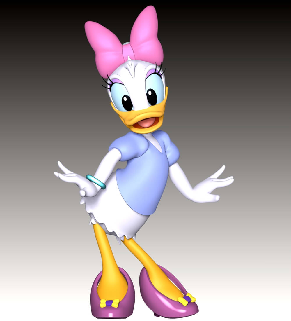 Daisy Duck Fan Art - 3D Model by lovemodel
