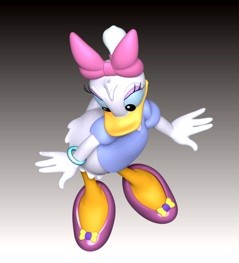 Daisy Duck Fan Art - 3D Model by lovemodel