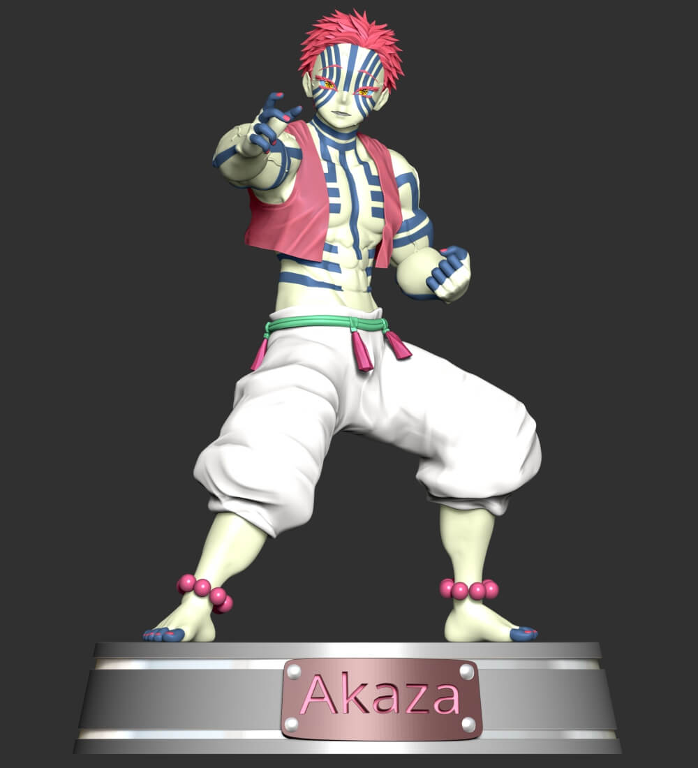 Demon Slayer - Akaza Kimetsu No Yaiba 3D Print Model by lovemodel