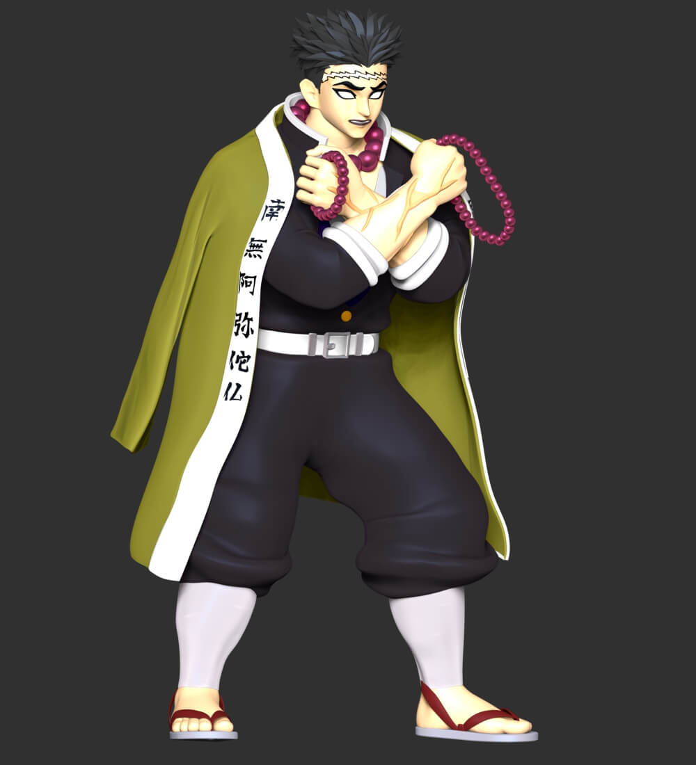 Demon Slayer Hinokami Chronicles - Gyomei Himejima 3D Model by lovemodel