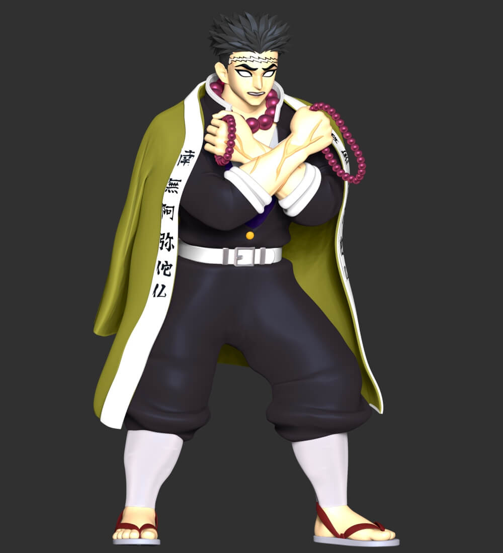 Demon Slayer Hinokami Chronicles - Gyomei Himejima 3D Model by lovemodel