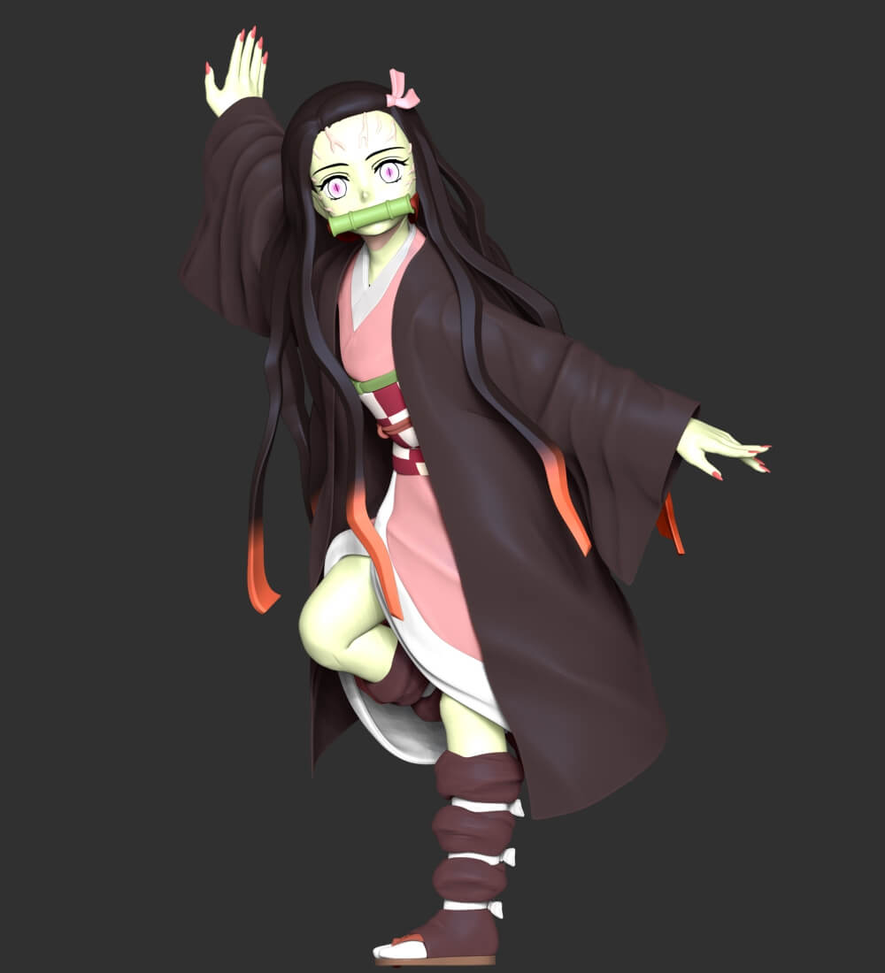Demon Slayer Hinokami Chronicles - Nezuko 3D Print Model by lovemodel