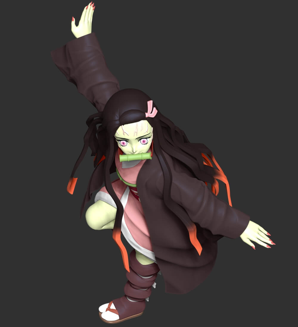 Demon Slayer Hinokami Chronicles - Nezuko 3D Model by lovemodel