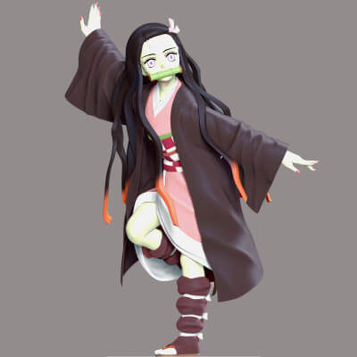 Demon Slayer Hinokami Chronicles - Nezuko 3D Model by lovemodel