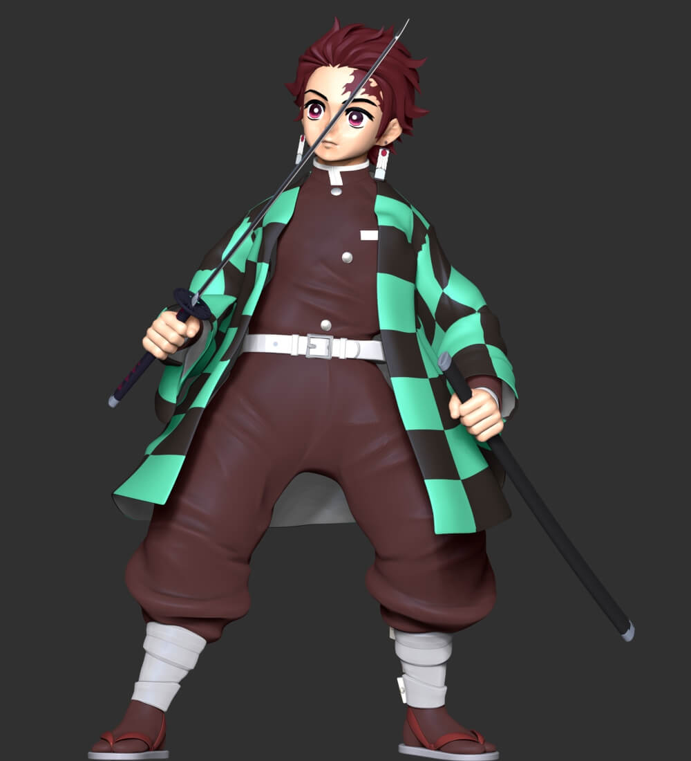 Demon Slayer Hinokami Chronicles - Tanjiro 3D Print Model by lovemodel