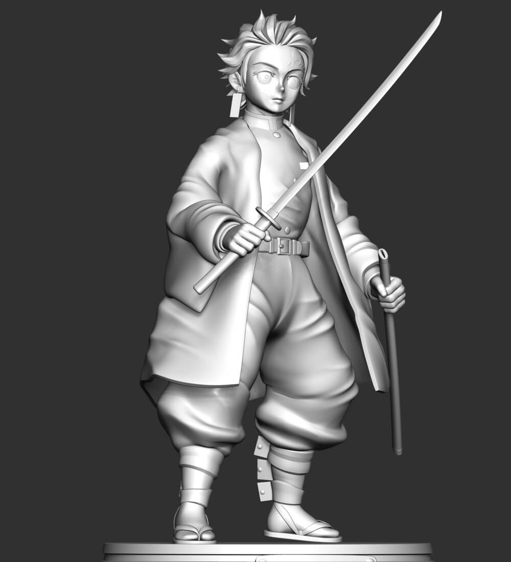 Demon Slayer Hinokami Chronicles - Tanjiro 3D Print Model by lovemodel