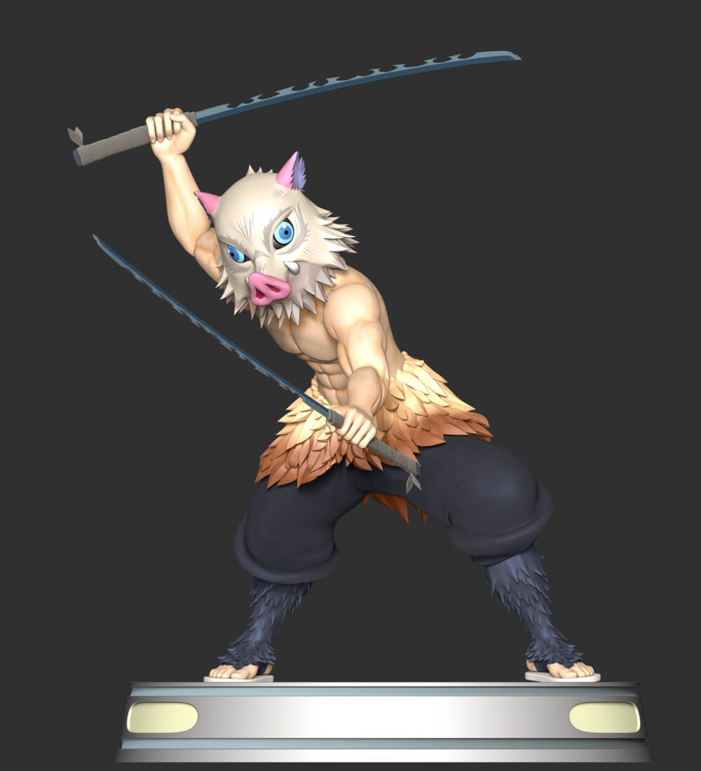 Demon Slayer - Inosuke Hashibira 3D Model by lovemodel