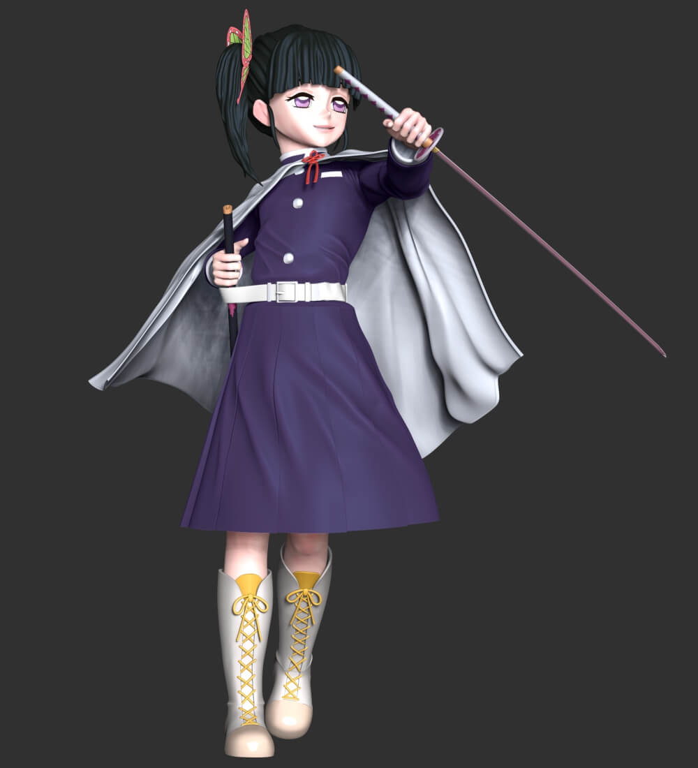Demon Slayer - Kanao Tsuyuri 3D Model by lovemodel
