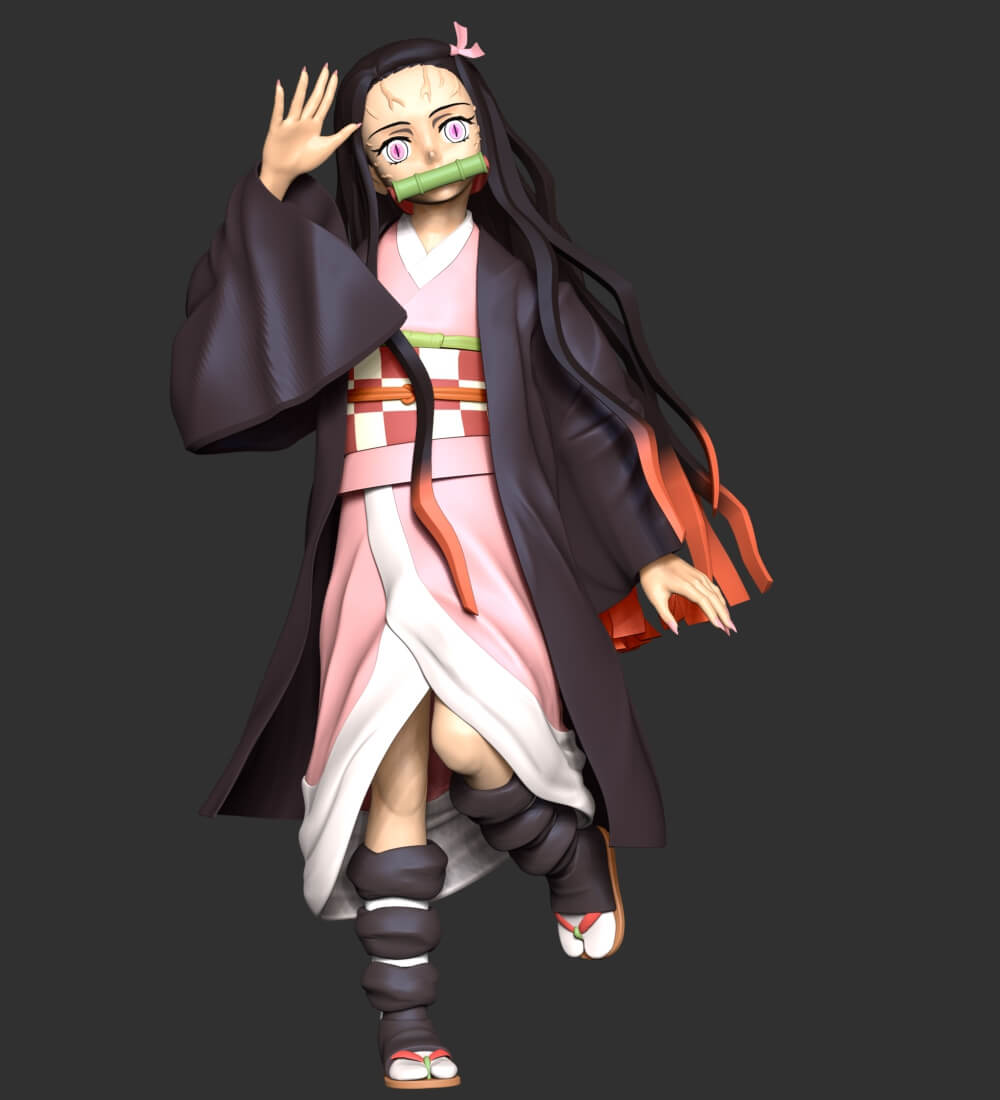 Demon Slayer - Nezuko Kamado 3D Model by lovemodel