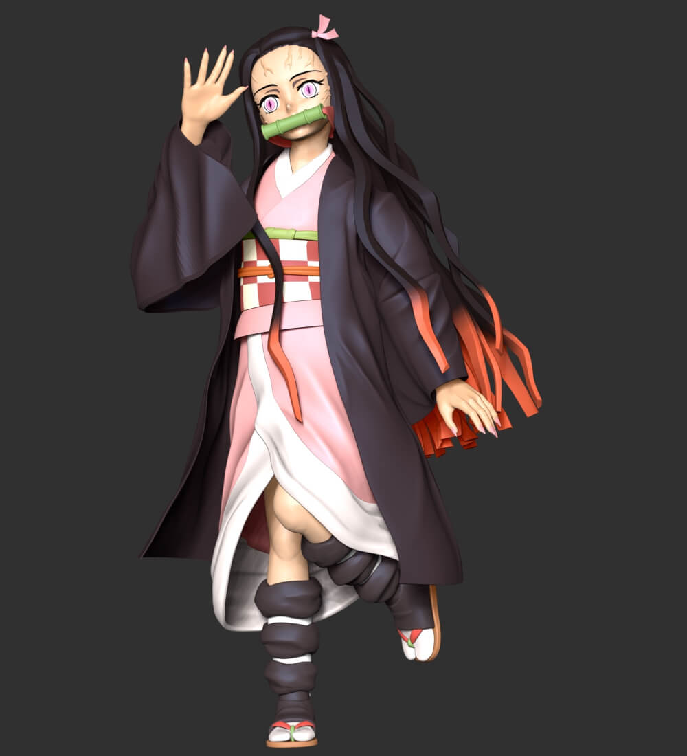 Demon Slayer - Nezuko Kamado 3D Print Model by lovemodel