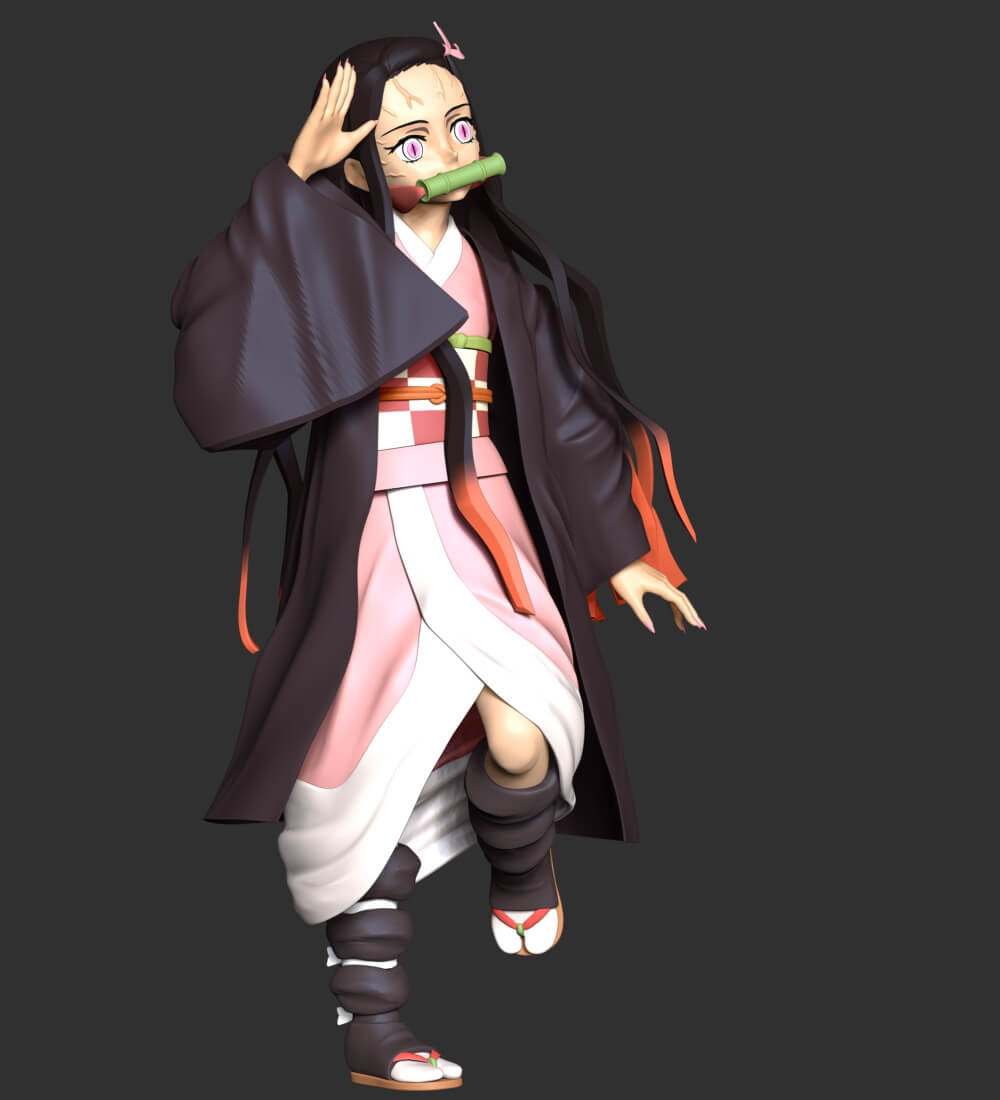 Demon Slayer - Nezuko Kamado 3D Model by lovemodel