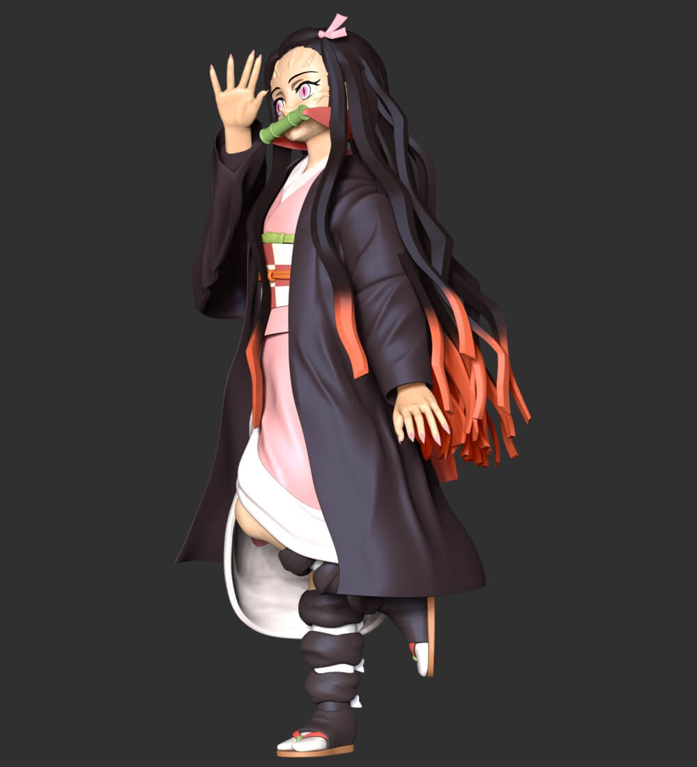 Demon Slayer - Nezuko Kamado 3D Model by lovemodel