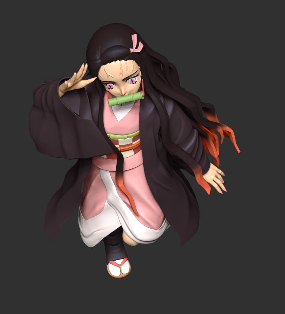 Demon Slayer - Nezuko Kamado 3D Print Model by lovemodel