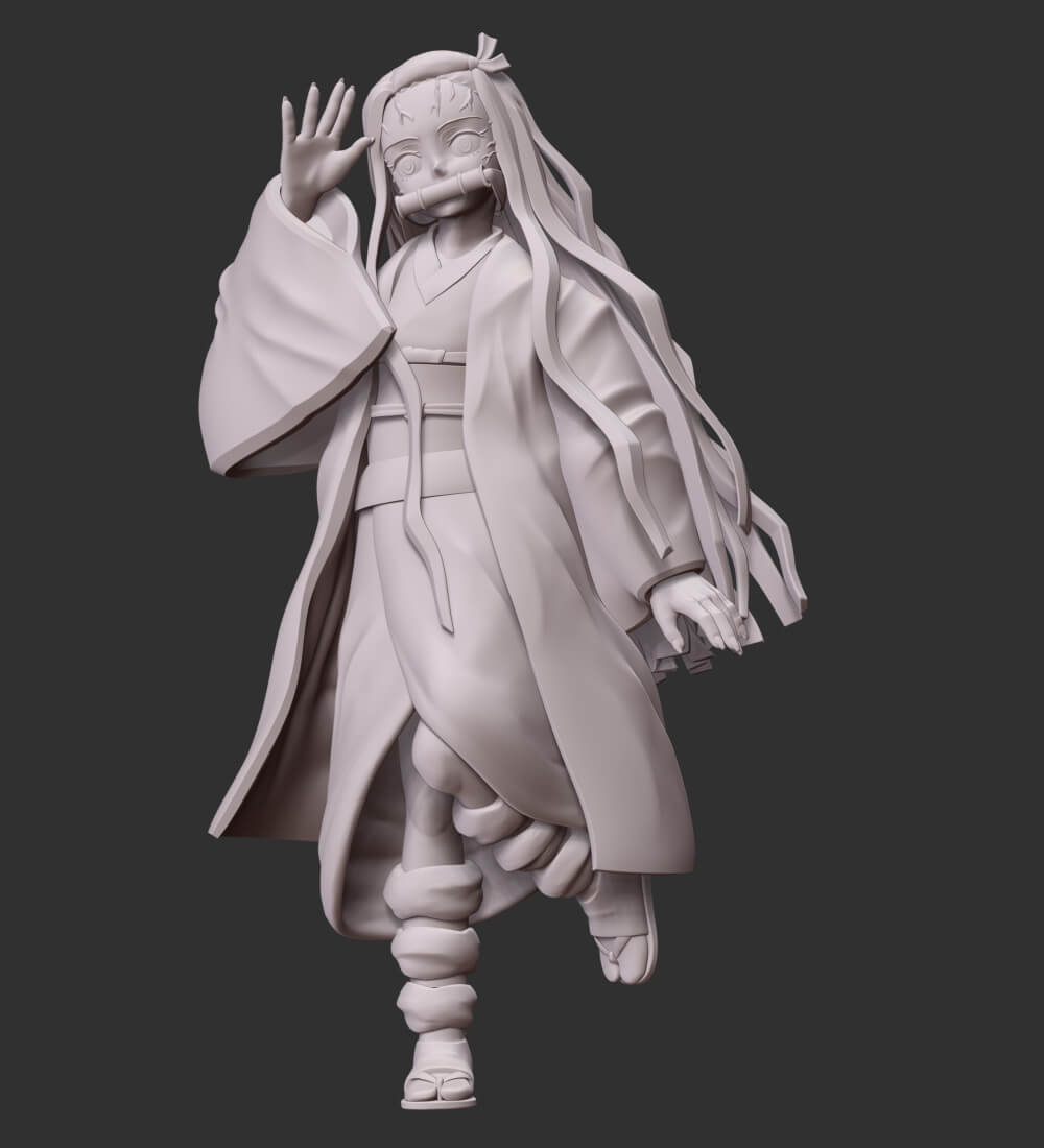 Demon Slayer - Nezuko Kamado 3D Model by lovemodel