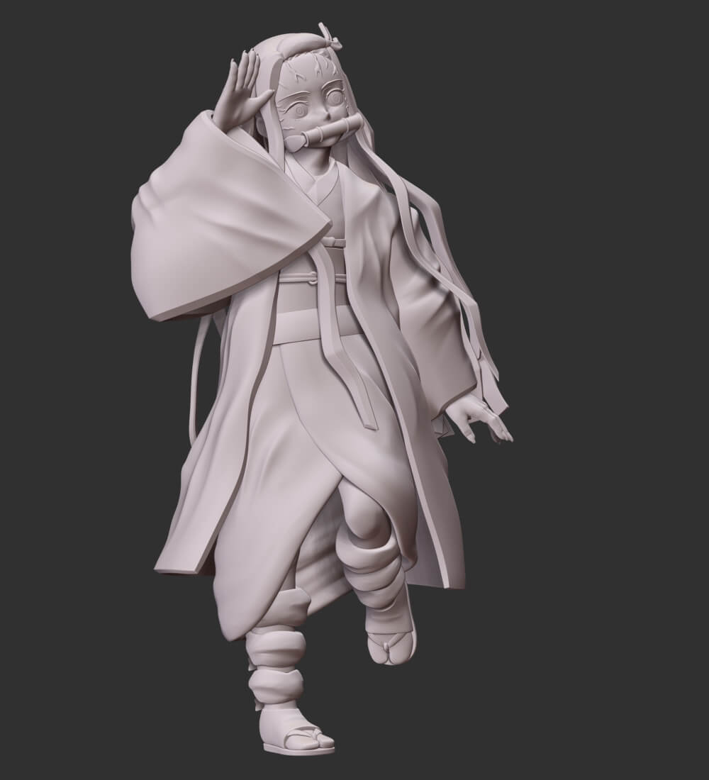 Demon Slayer - Nezuko Kamado 3D Print Model by lovemodel