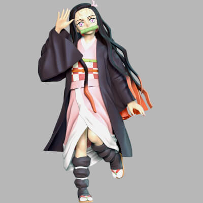 Demon Slayer - Nezuko Kamado 3D Model by lovemodel