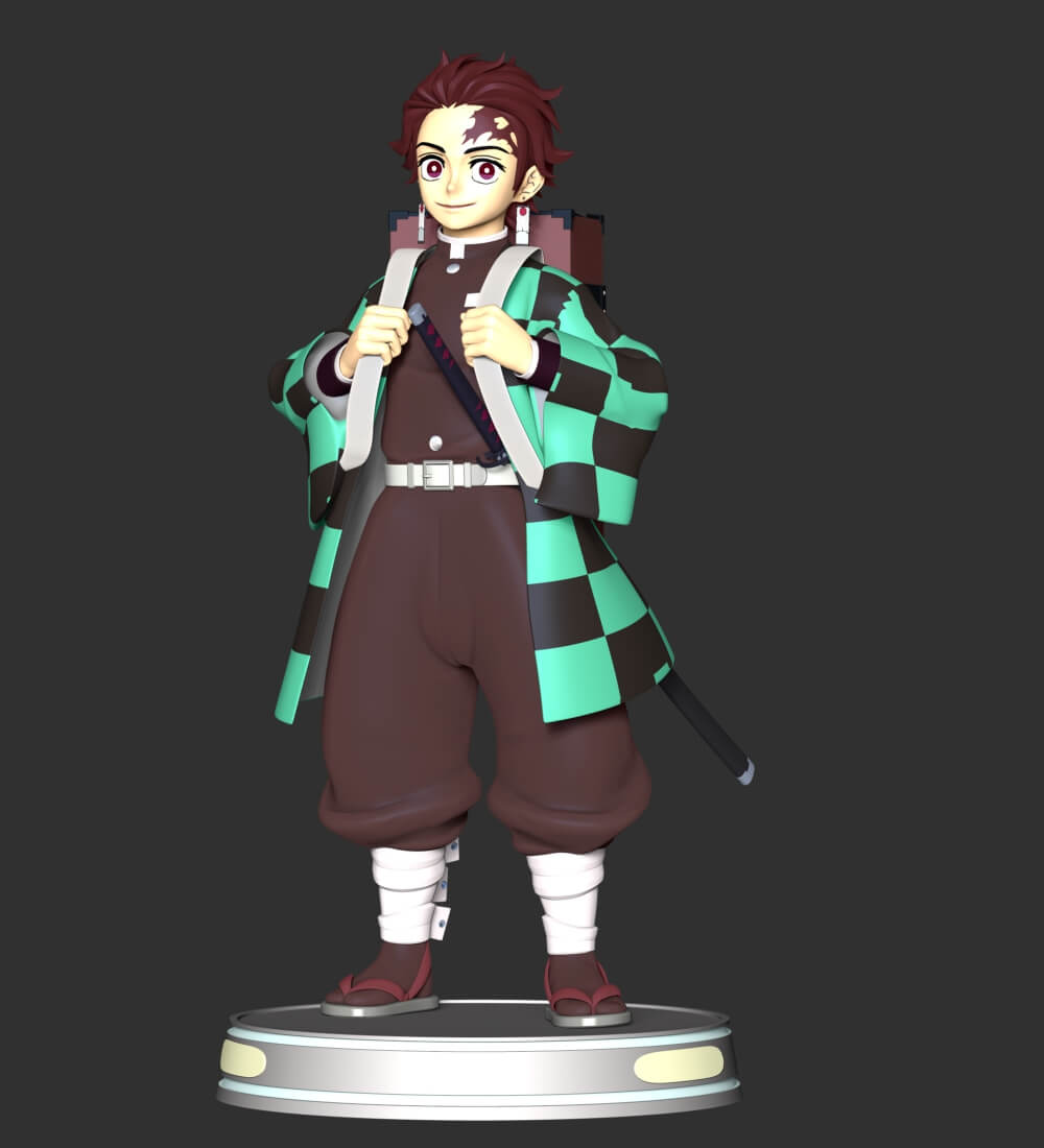 Demon Slayer - Tanjiro Kamado 3D Model by lovemodel