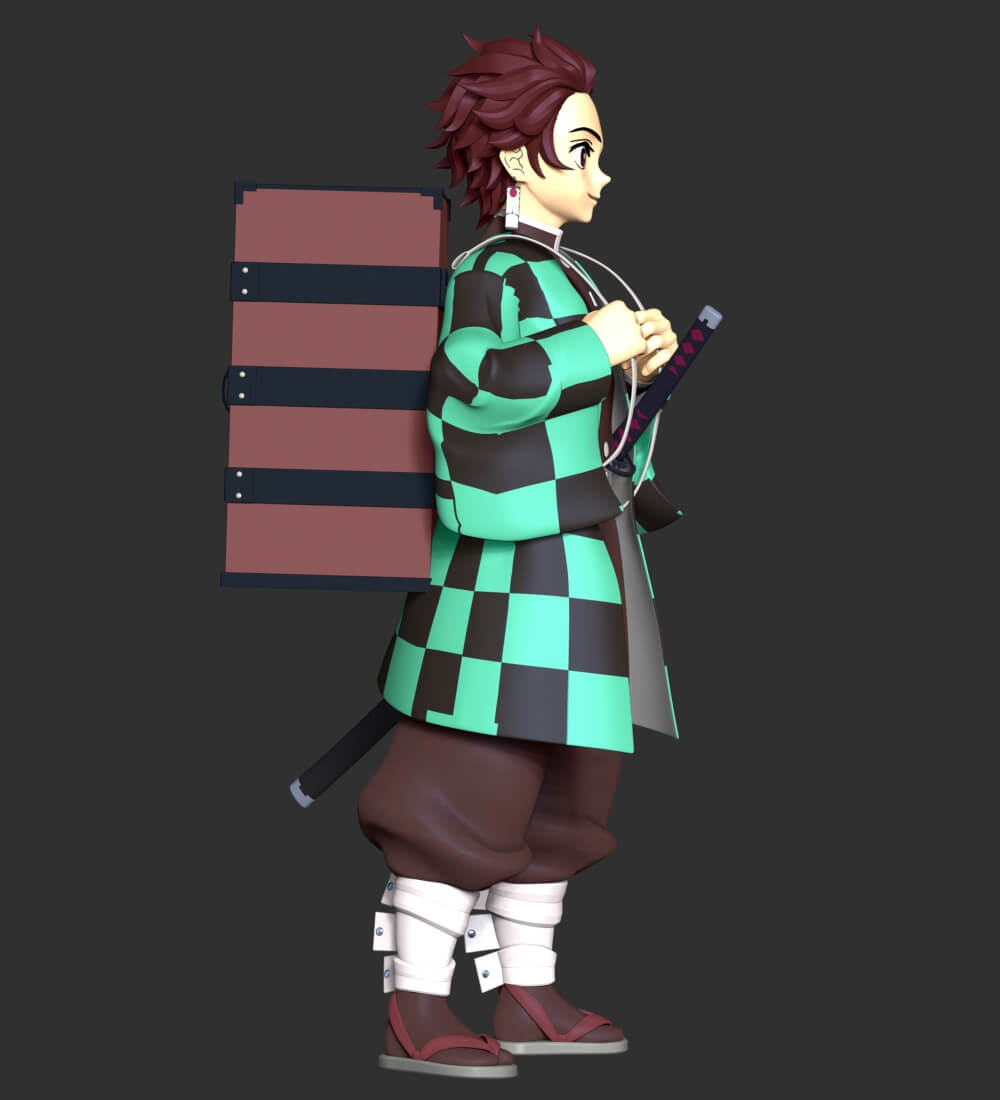 Demon Slayer - Tanjiro Kamado 3D Model by lovemodel