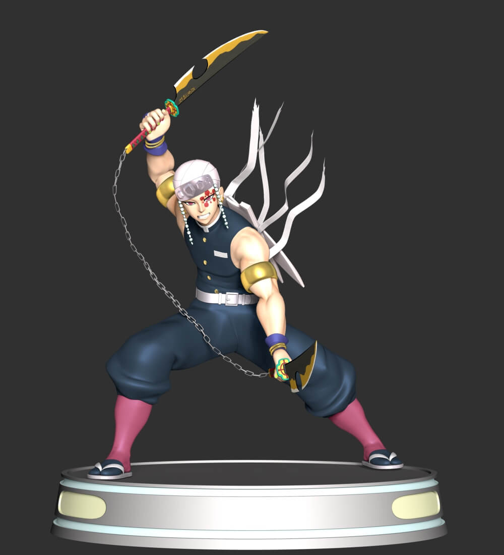 Demon Slayer - Tengen Uzui 3D Model by lovemodel