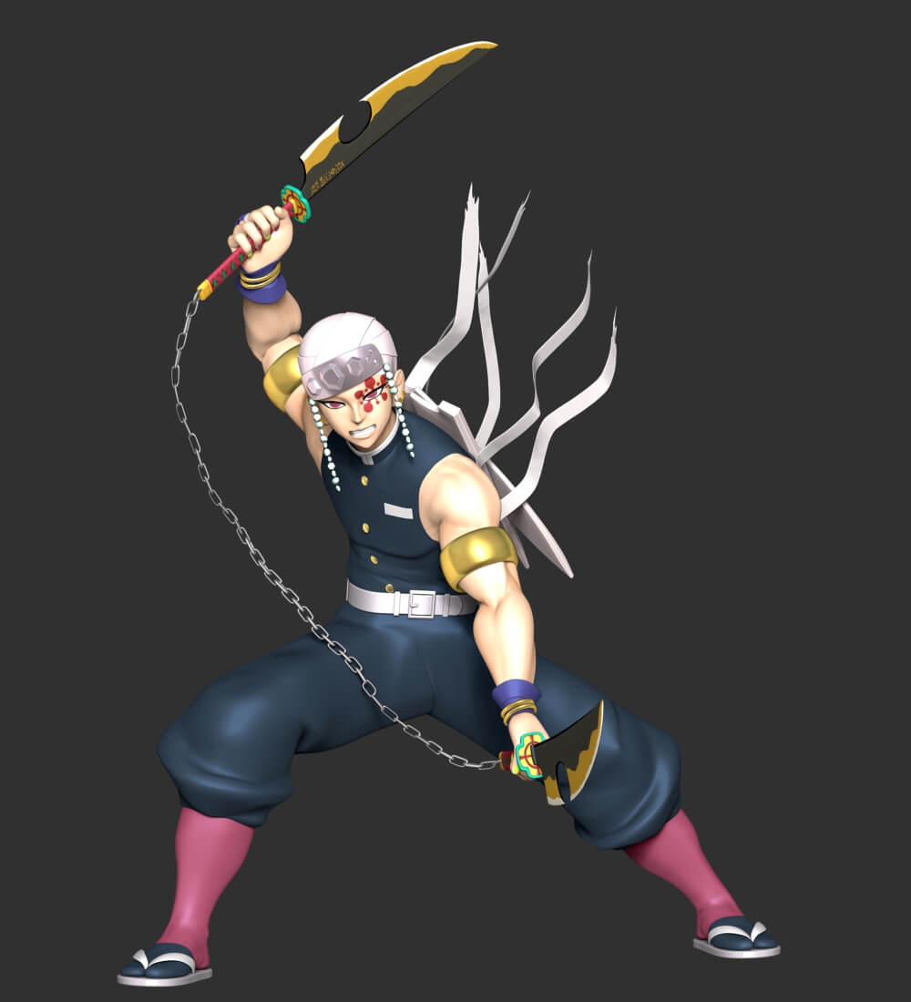 Demon Slayer - Tengen Uzui 3D Model by lovemodel