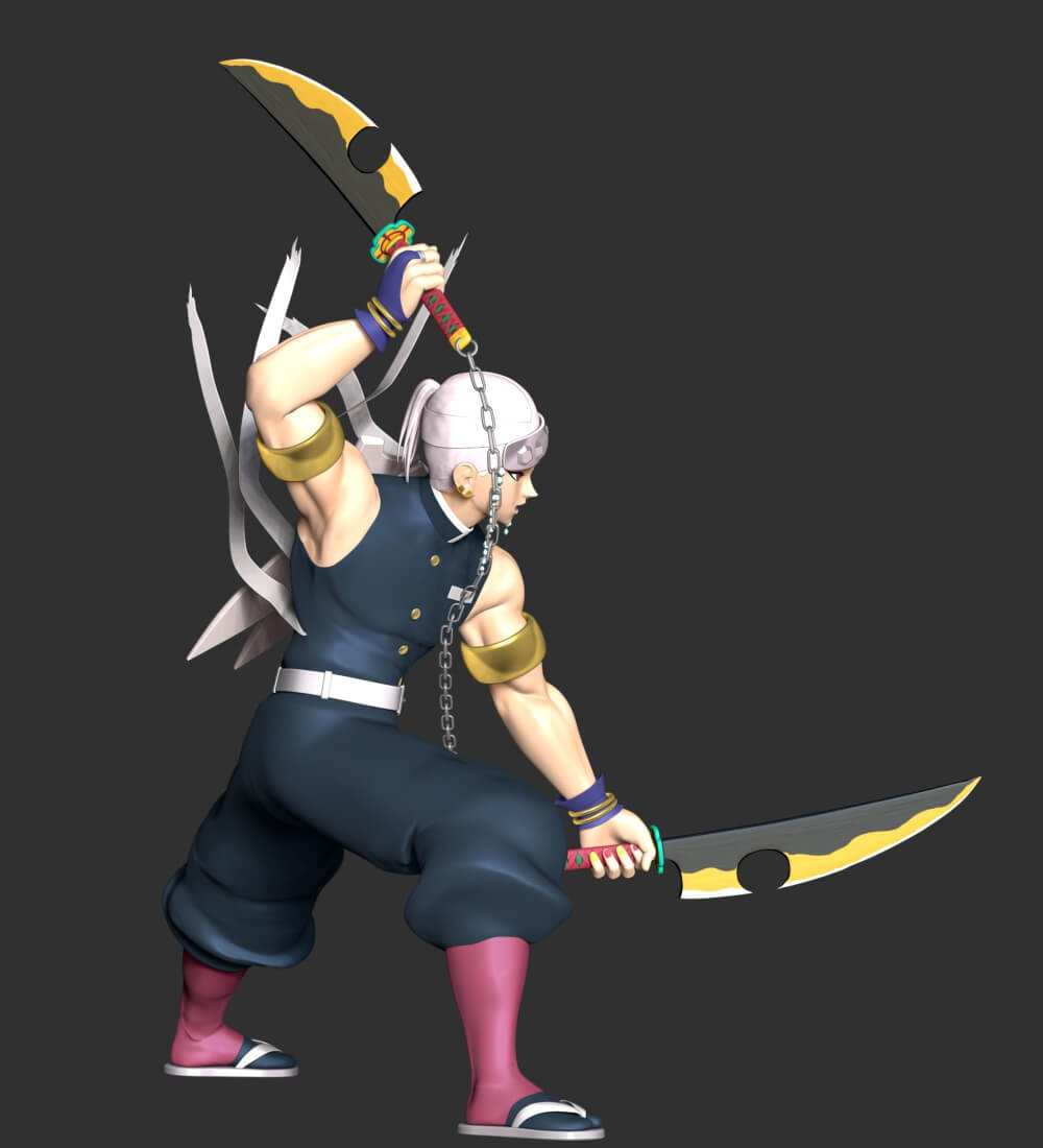 Demon Slayer - Tengen Uzui 3D Model by lovemodel
