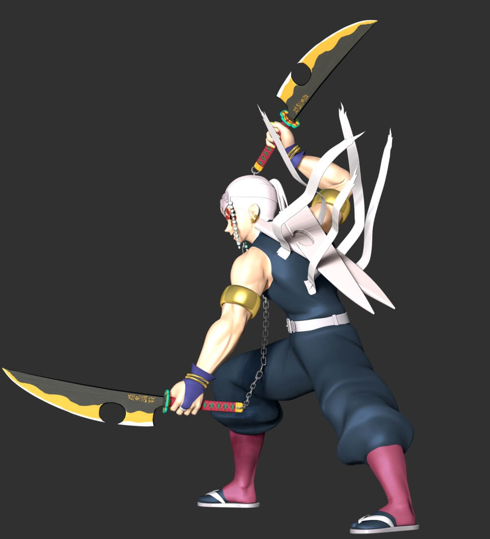 Demon Slayer - Tengen Uzui 3D Model by lovemodel