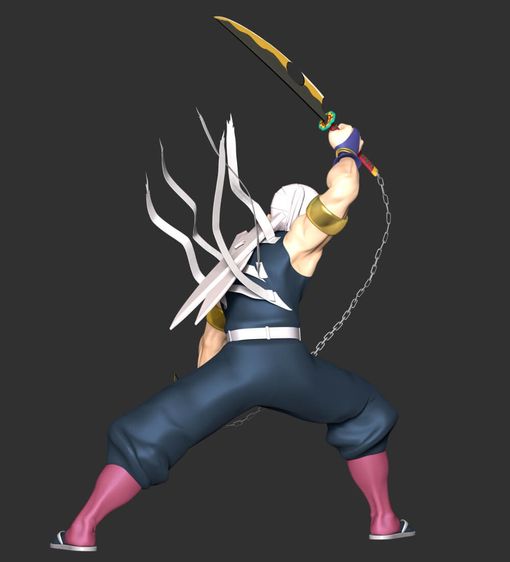 Demon Slayer - Tengen Uzui 3D Model by lovemodel