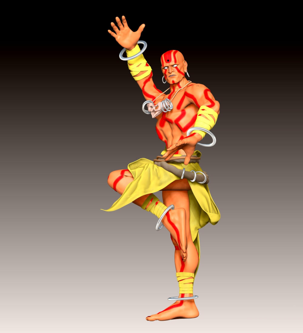 Dhalsim - Street Fighter 3D Model by lovemodel