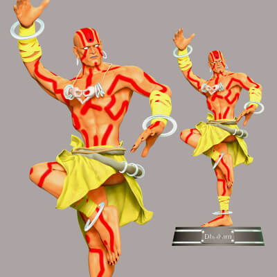 Dhalsim - Street Fighter 3D Model by lovemodel