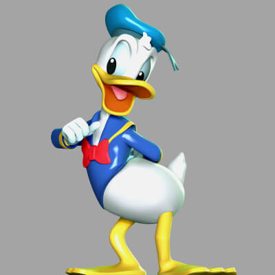 Donald Duck Fan Art - 3D Model by lovemodel