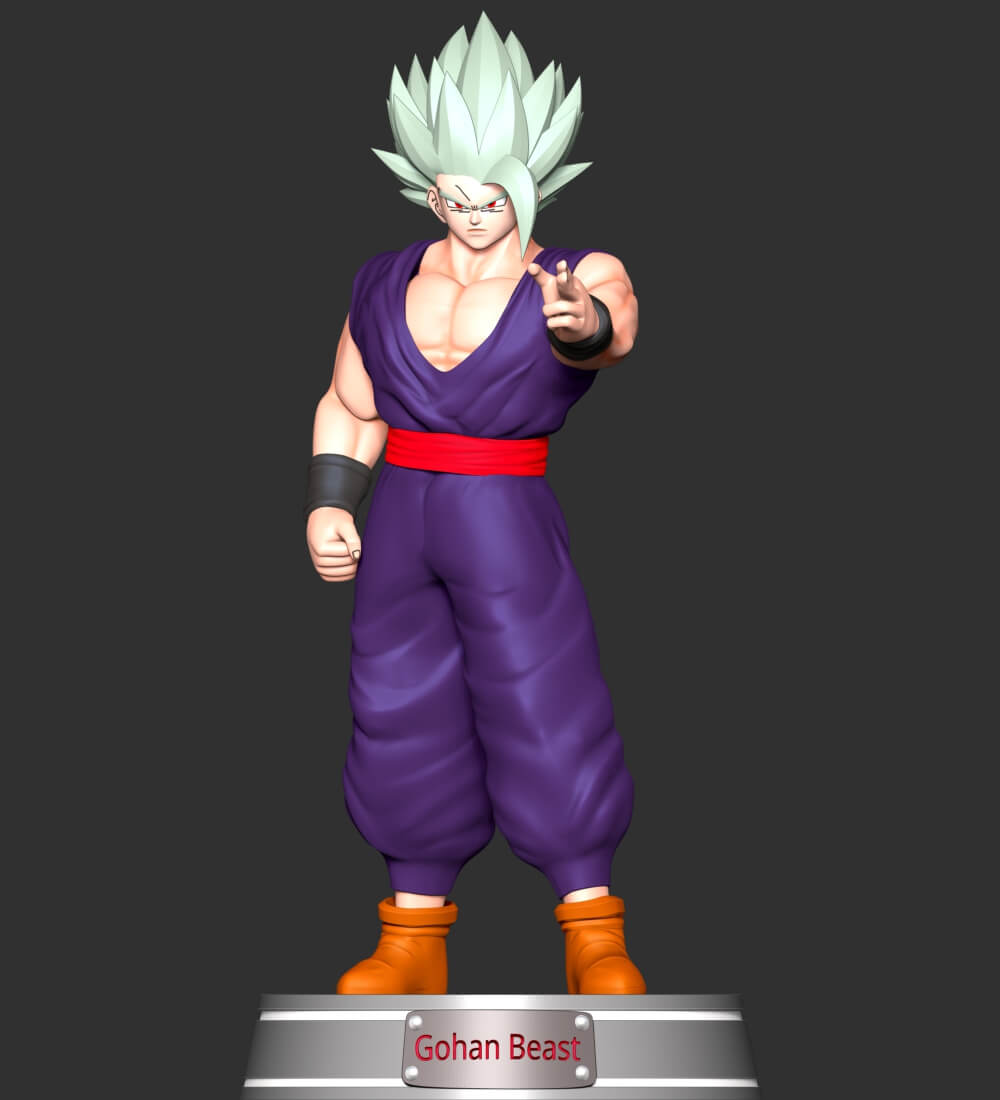 Dragon Ball - Gohan Beast 3D Print Model by lovemodel