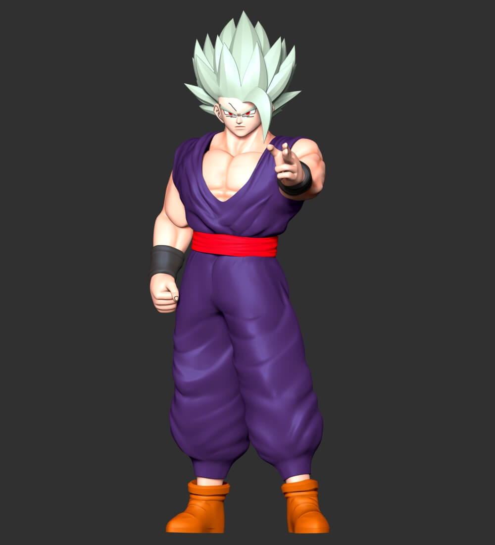 Dragon Ball - Gohan Beast 3D Print Model by lovemodel