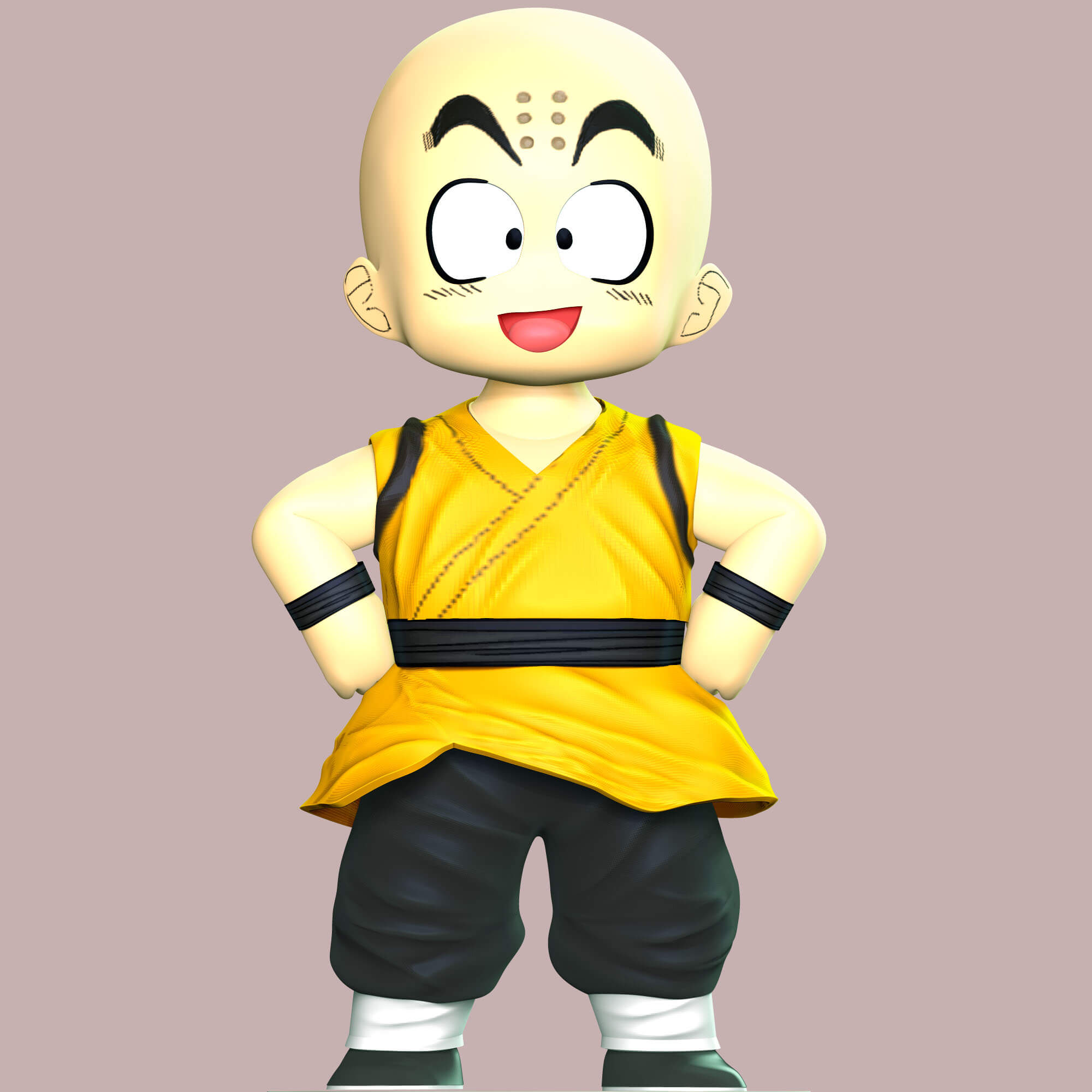 Dragon Ball - Kid Krillin 3D Model by lovemodel