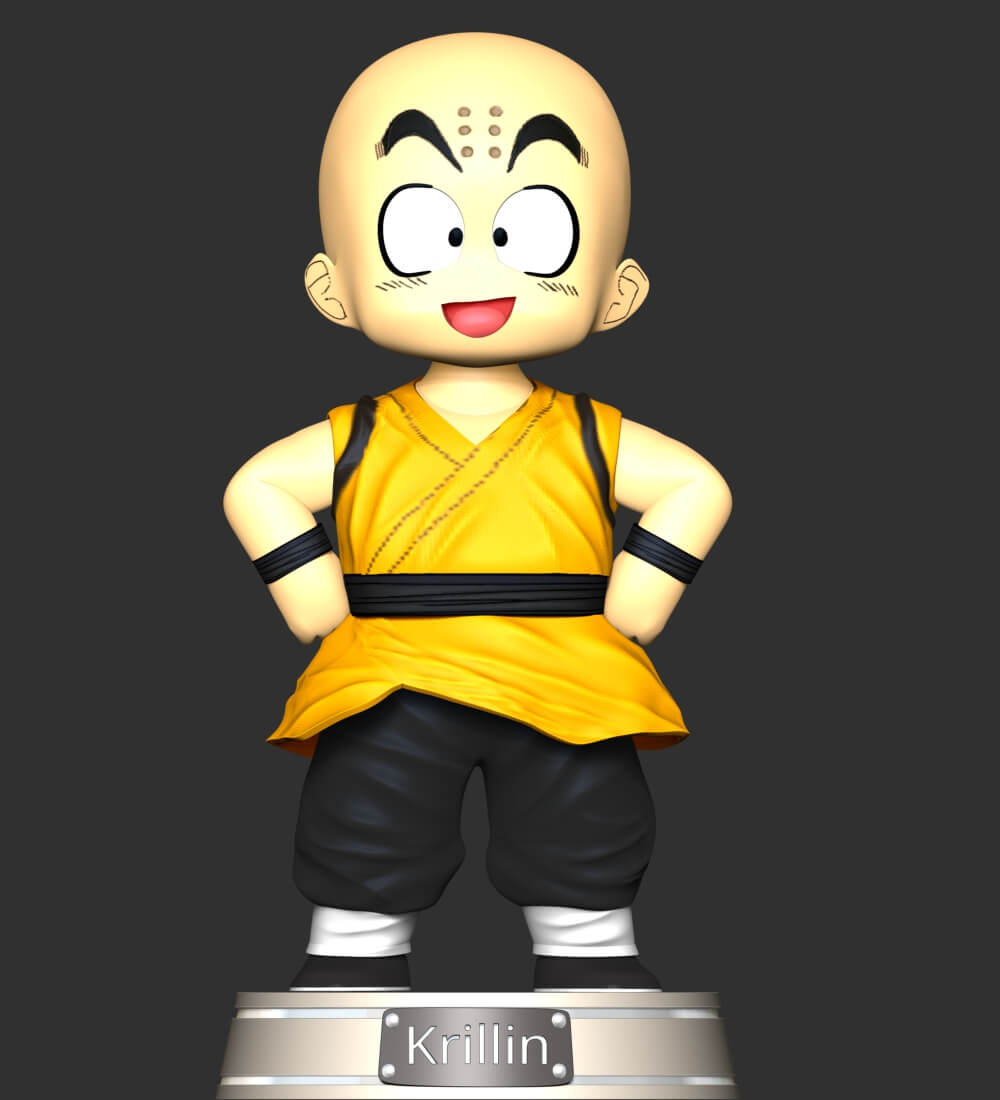 Dragon Ball - Kid Krillin 3D Model by lovemodel