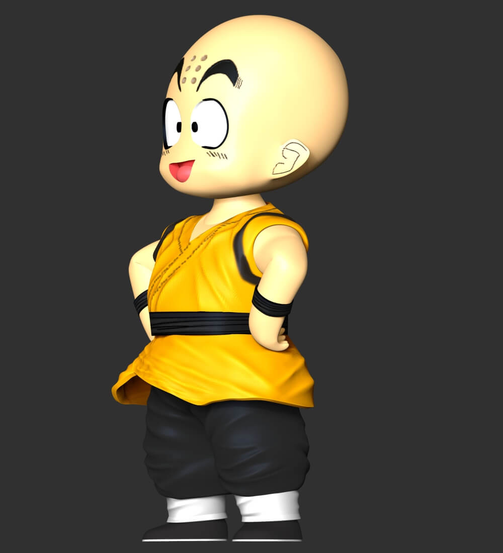 Dragon Ball - Kid Krillin 3D Model by lovemodel