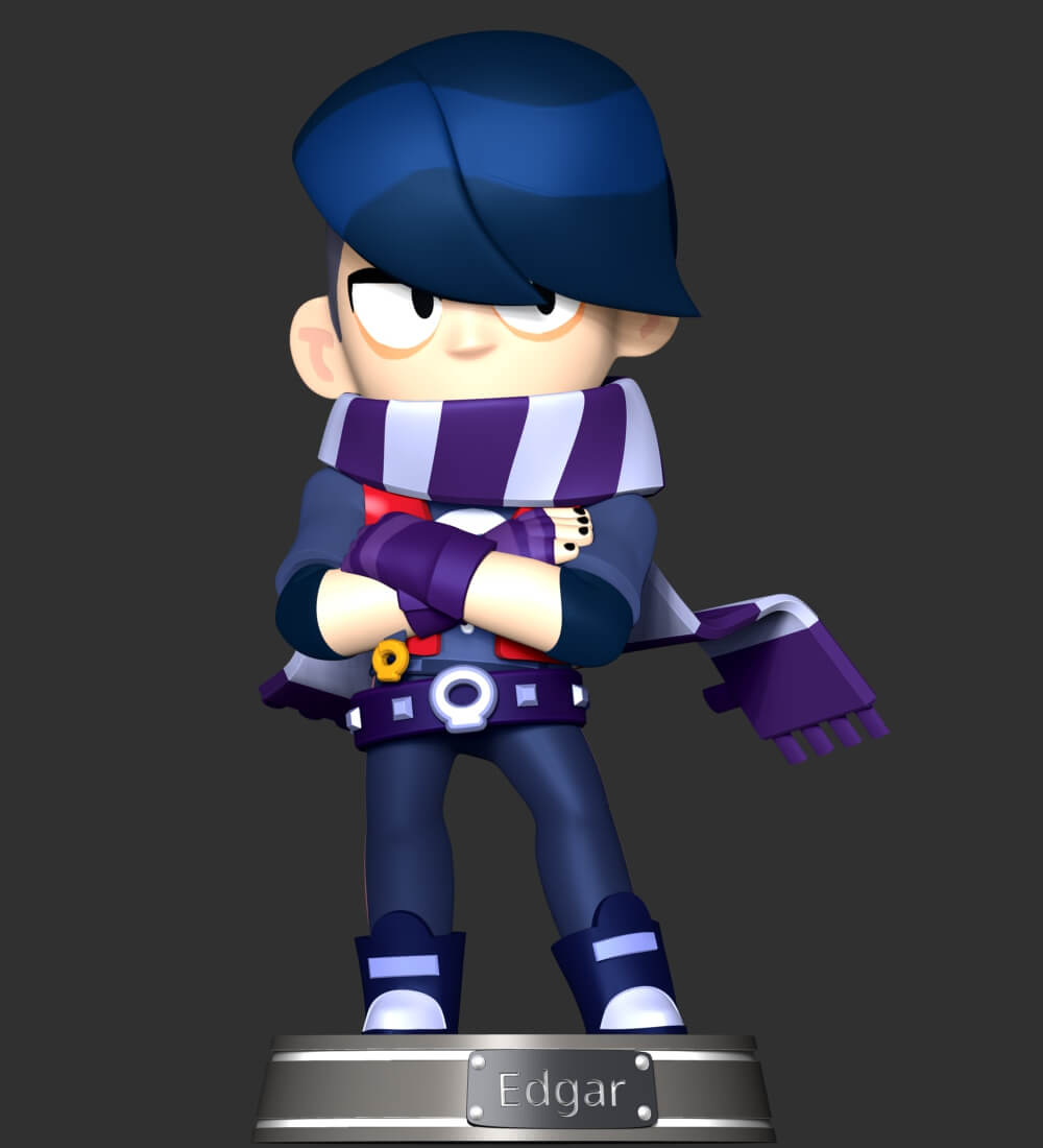 Edgar - Brawl Stars 3D Model by lovemodel