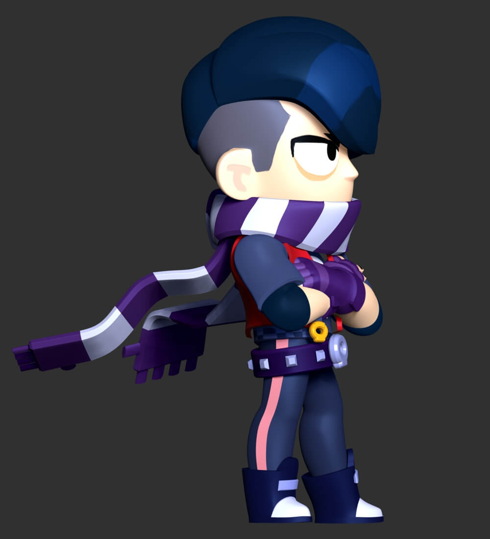 Edgar - Brawl Stars 3D Model by lovemodel