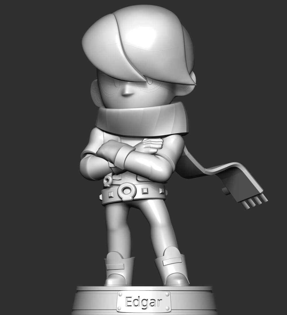 Edgar - Brawl Stars 3D Model by lovemodel