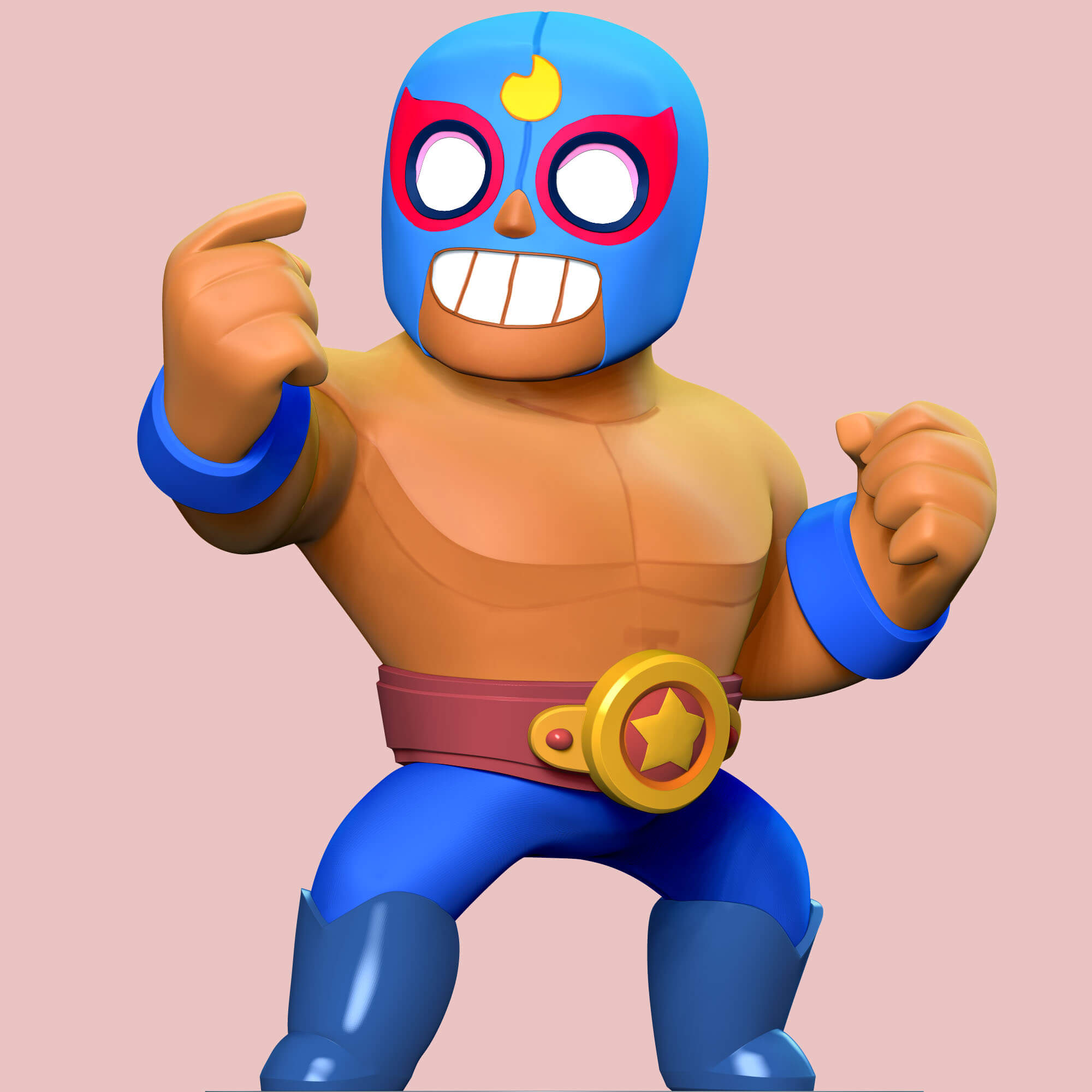 El Primo - Brawl Stars 3D Model by lovemodel