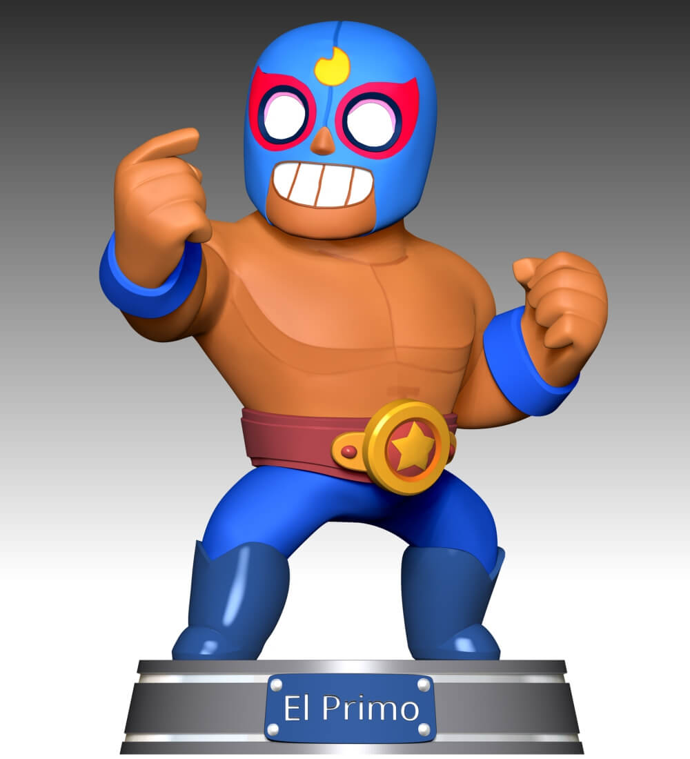El Primo - Brawl Stars 3D Model by lovemodel