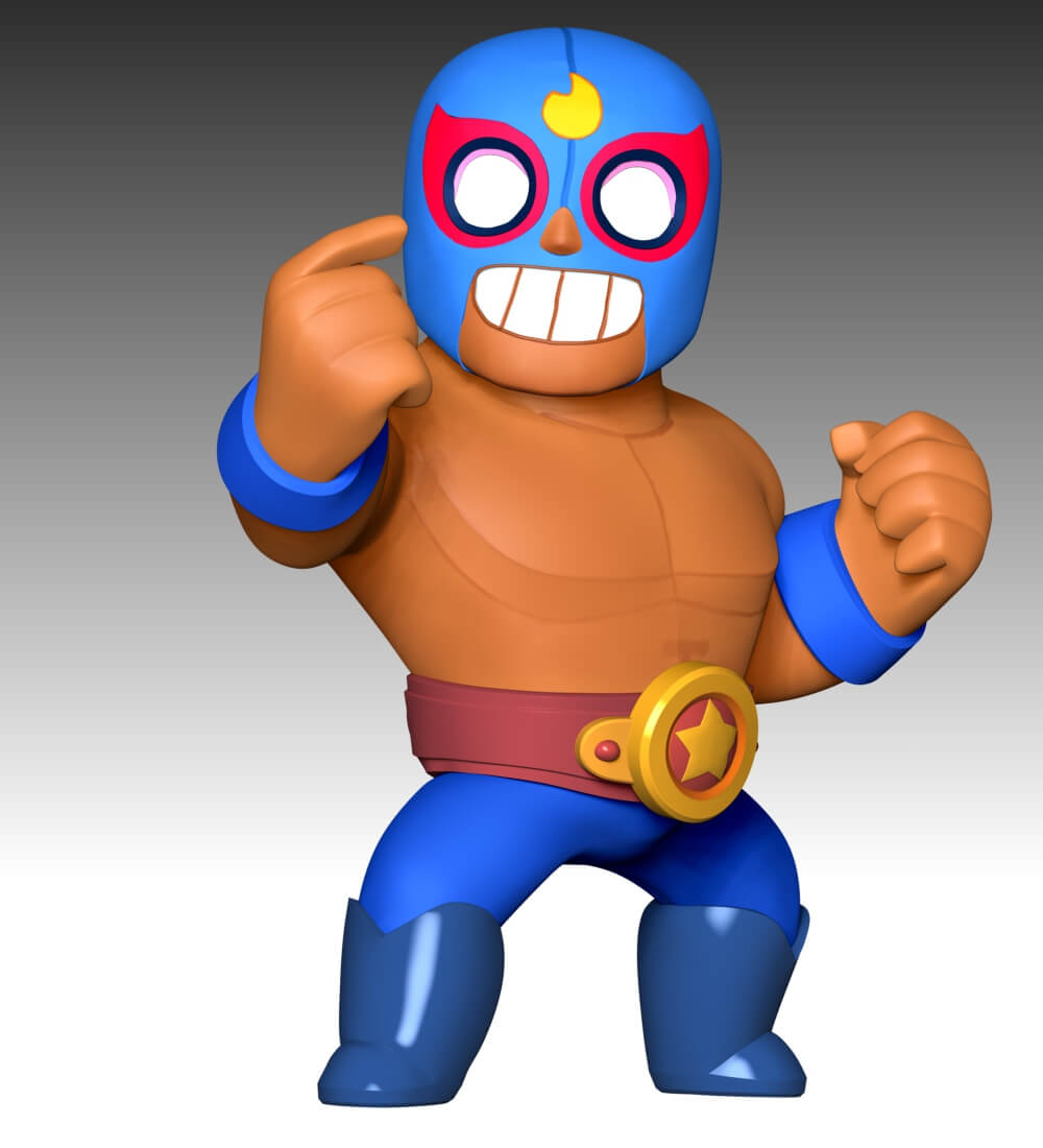 El Primo - Brawl Stars 3D Model by lovemodel
