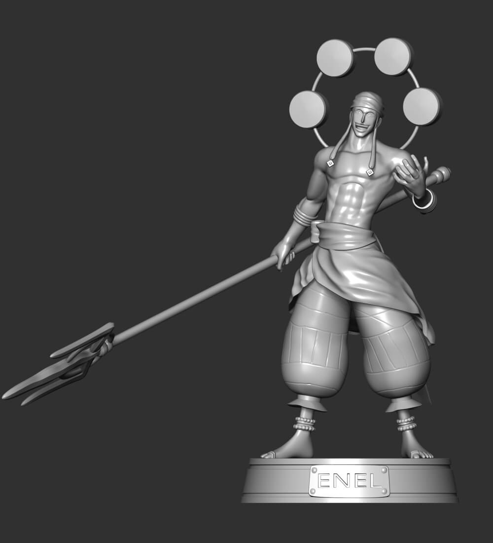 Enel - One Piece 3D Model by lovemodel