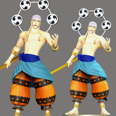 Enel - One Piece 3D Model by lovemodel