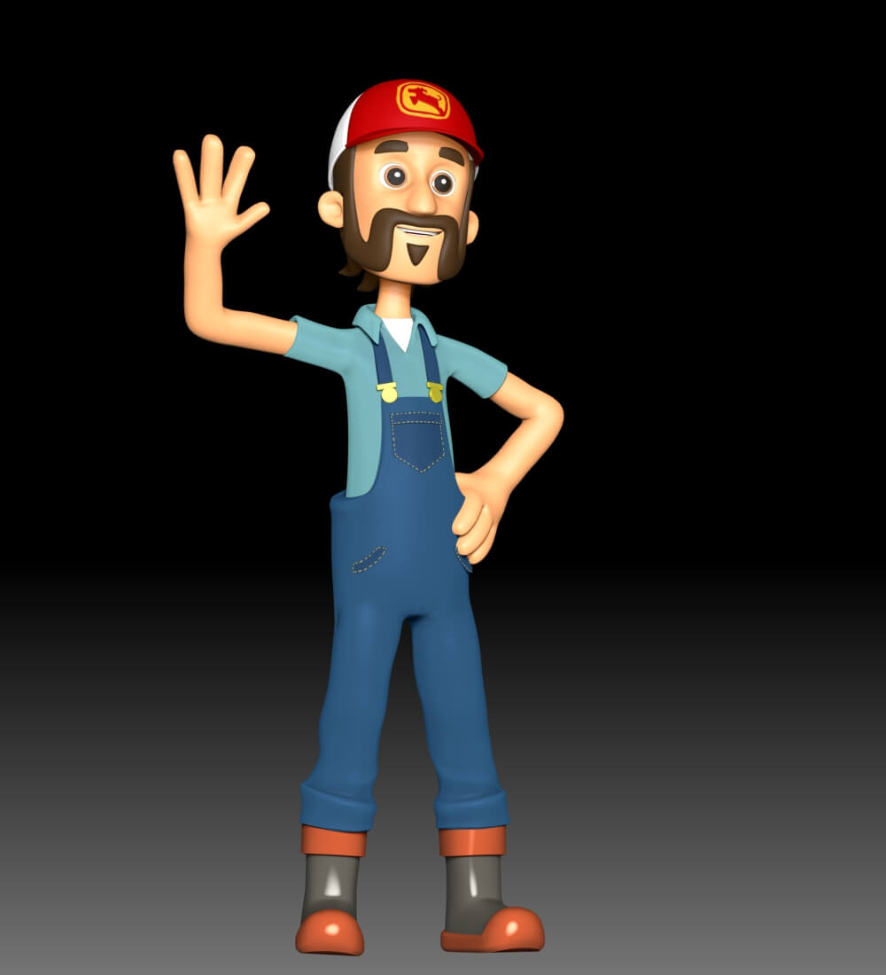 Farmer Al - Paw Patrol 3D Model by lovemodel