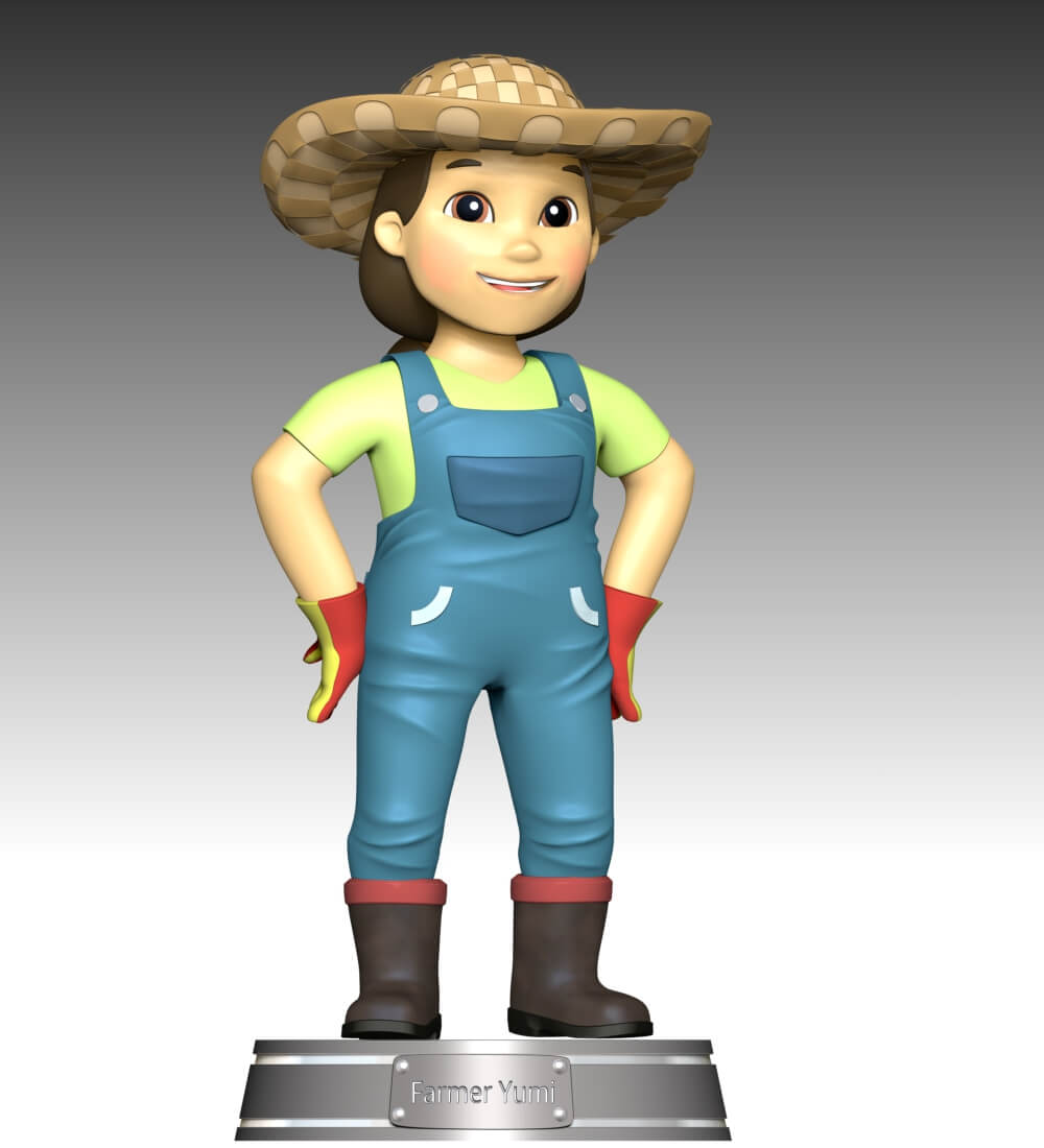 Farmer Yumi - Paw Patrol 3D Model by lovemodel