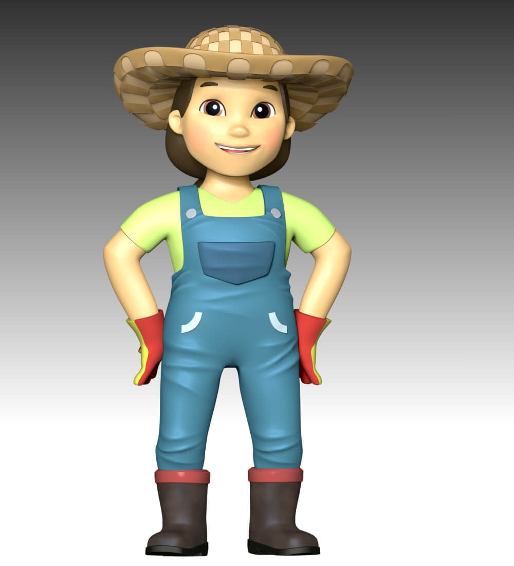 Farmer Yumi - Paw Patrol 3D Model by lovemodel