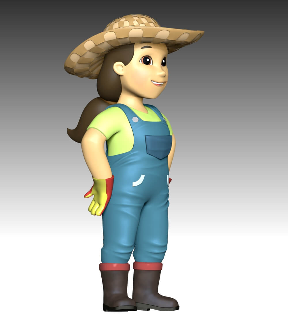 Farmer Yumi - Paw Patrol 3D Model by lovemodel