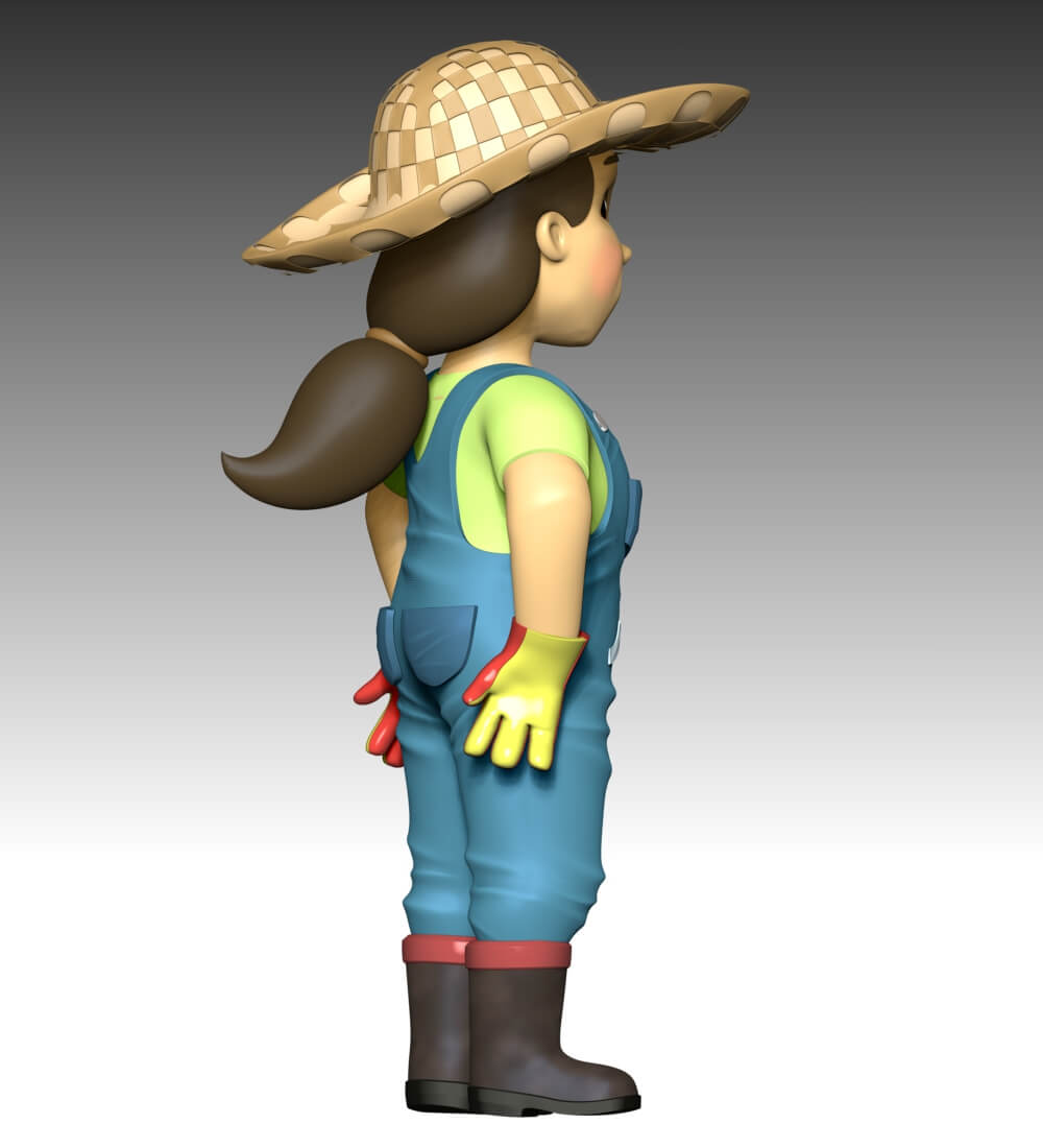 Farmer Yumi - Paw Patrol 3D Model by lovemodel