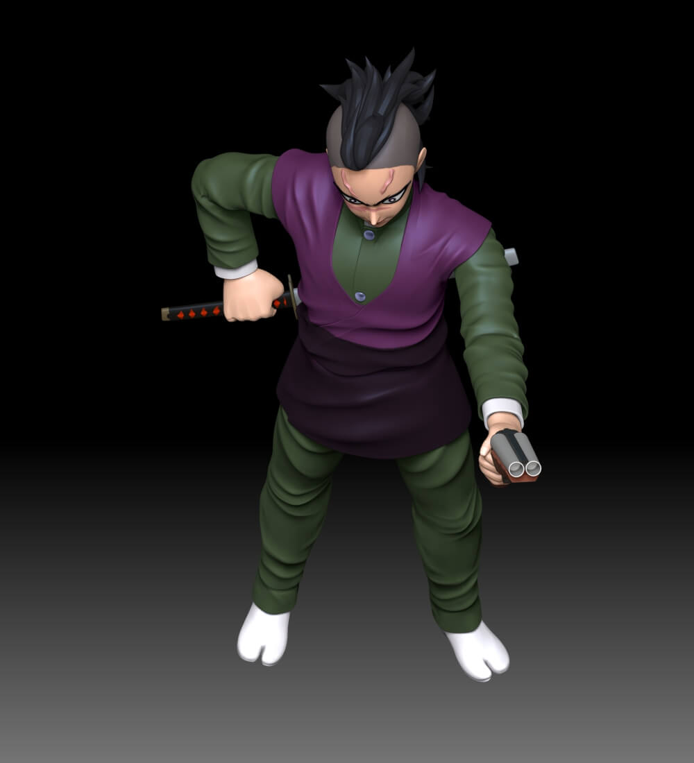Genya Shinazugawa - Demon Slayer 3D Model by lovemodel