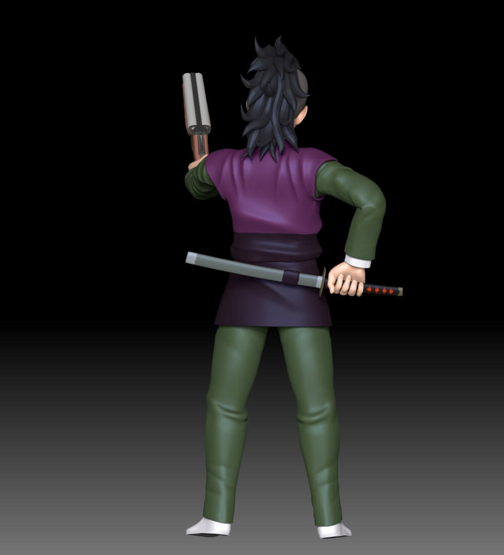 Genya Shinazugawa - Demon Slayer 3D Model by lovemodel